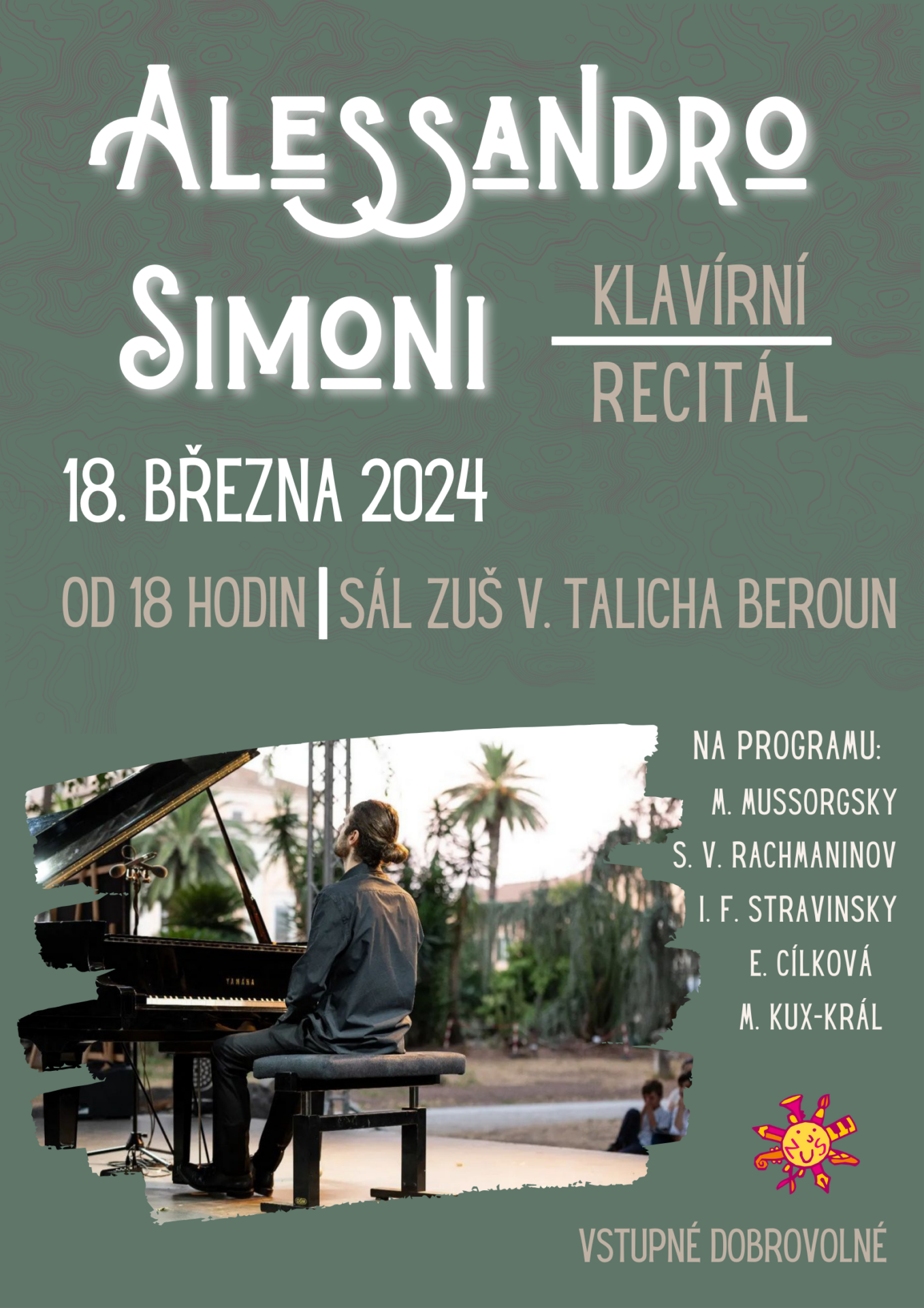 Klavírní recitál: Alessandro Simoni – Pobočka Zdice